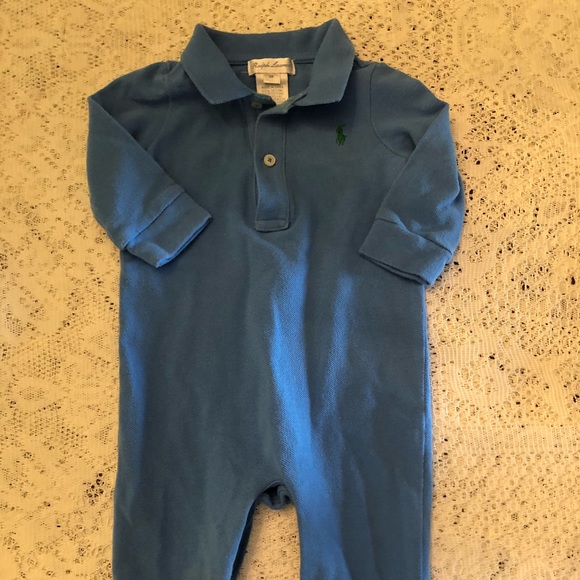 Polo Ralph Lauren | One Pieces | Ralph Lauren Polo Sz 6m Light Blue One ...